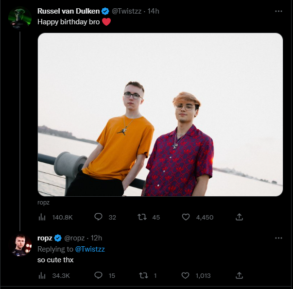 ropz过生日 大表哥、总监、森破发来贺电_5EPlay - 5EPlay赛凡网