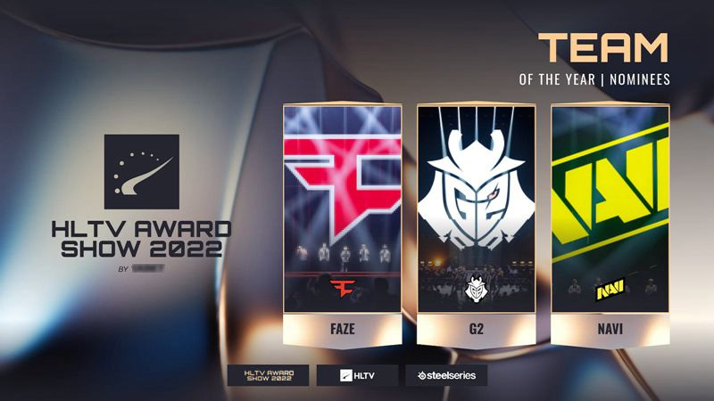 【HLTV】FaZe、NaVi、G2入围2022年度战队的评选_5EPlay - 5EPlay赛凡网