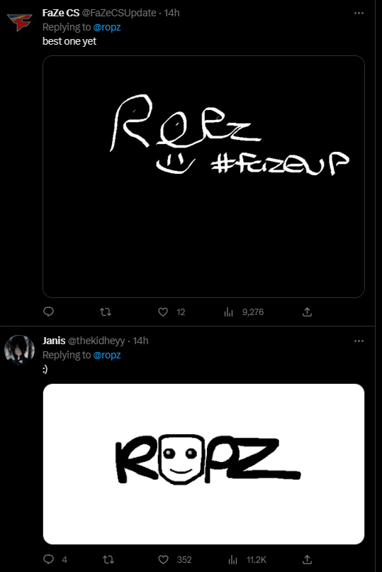ropz征集签名设计，粉丝纷纷响应_5EPlay - 5EPlay赛凡网