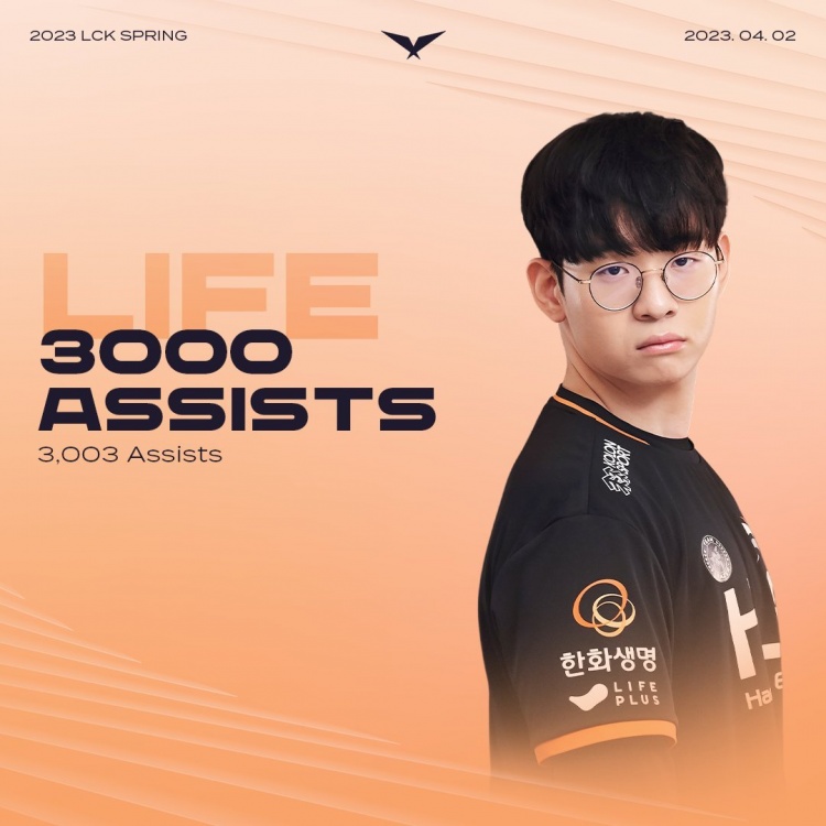 LCK：HLE辅助Life达成LCK3000助攻成就_5EPlay - 5EPlay赛凡网