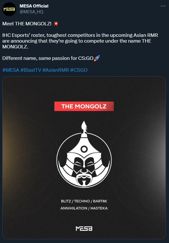 The Mongolz回归！IHC集体转会至新东家_5EPlay - 5EPlay赛凡网