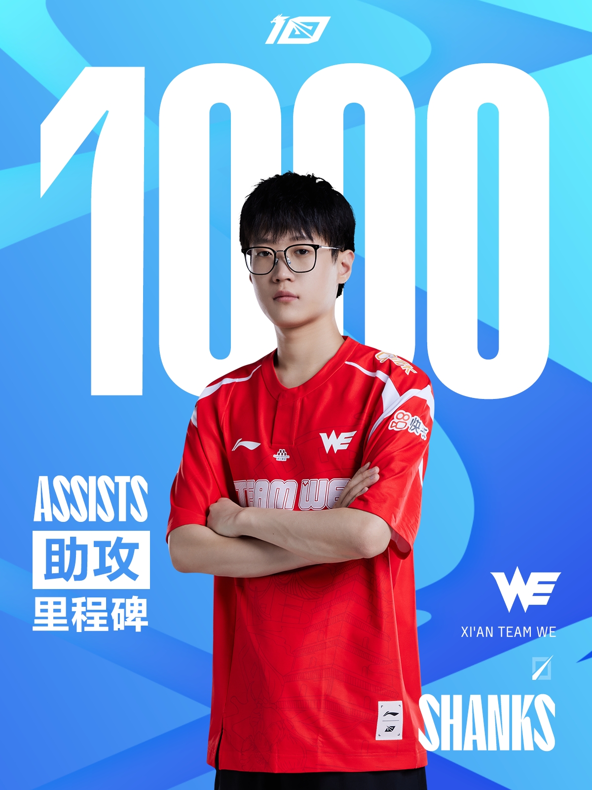 里程碑：Shanks达成LPL 1000助攻成就_5EPlay - 5EPlay赛凡网