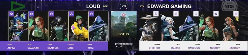 VCT东京大师赛：EDG零封LOUD，王哥如神附体_5EPlay - 5EPlay赛凡网