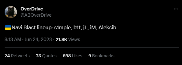 OverDrive：NAVI阵容敲定——iM+jL+Aleksib_5EPlay - 5EPlay赛凡网