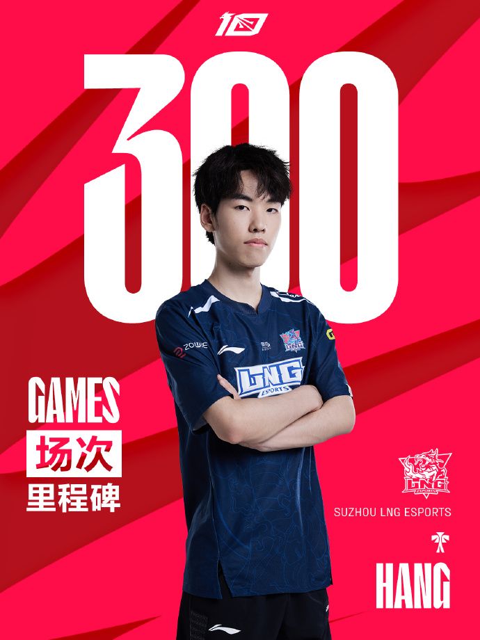 里程碑：Hang达成LPL300场成就_5EPlay - 5EPlay赛凡网