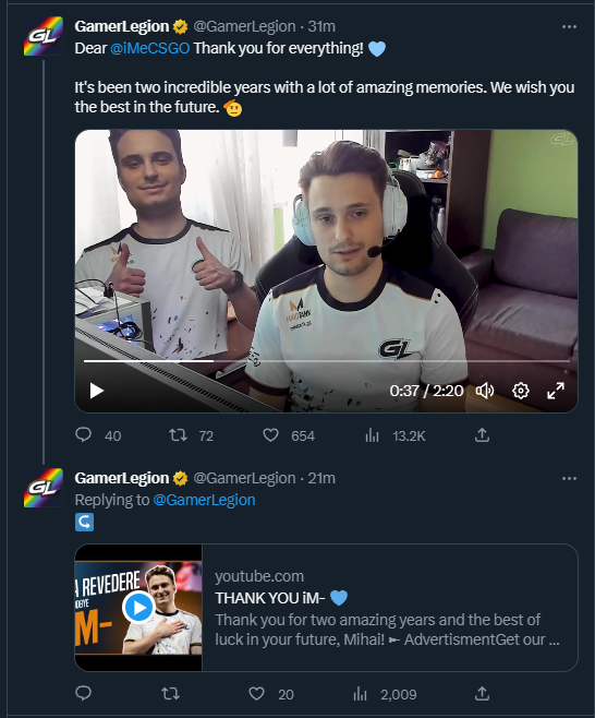 前奏拉响 GamerLegion官宣iM离队_5EPlay - 5EPlay赛凡网