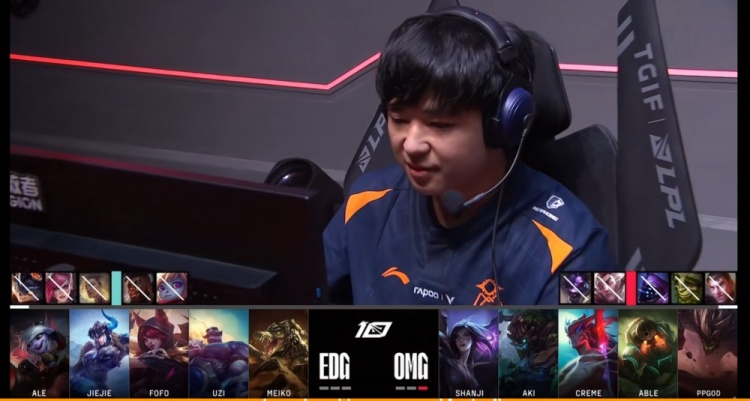 【赛后战报】小奶油关键犯CHU，EDG团战3：2取胜OMG收获冒泡赛门票_5EPlay - 5EPlay赛凡网