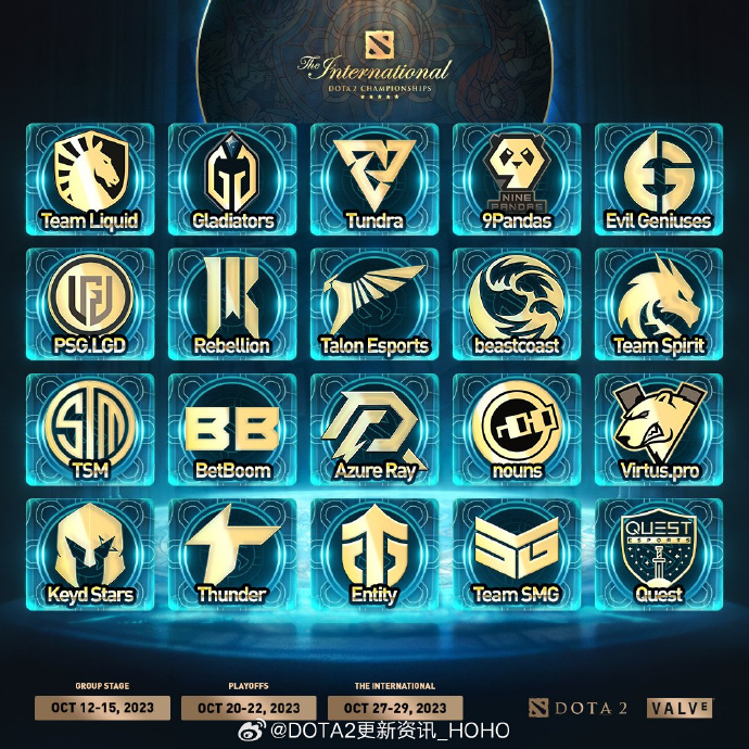 Ti12二十支参赛队伍名单确认，预祝LGD和AR战队马到成功_5EPlay - 5EPlay赛凡网