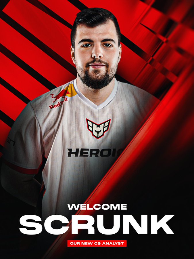 Heroic签约Scrunk担任战队助理教练_5EPlay - 5EPlay赛凡网