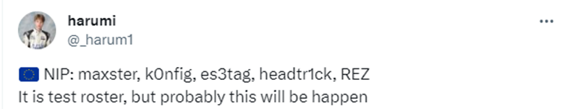 harumi：NIP或将下放hampus与Brollan，es3tag首发_5EPlay - 5EPlay赛凡网