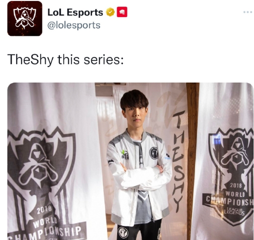 LOLEsports：今天的Theshy梦回S8！_5EPlay - 5EPlay赛凡网