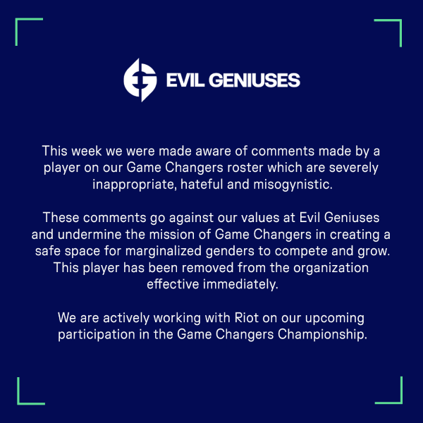 Evil Geniuses GC签下Nora接替keenc_5EPlay - 5EPlay赛凡网