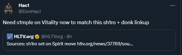 DonHaci：急需s1mple和ZywOo联手来制衡donk+sh1ro组合_5EPlay - 5EPlay赛凡网