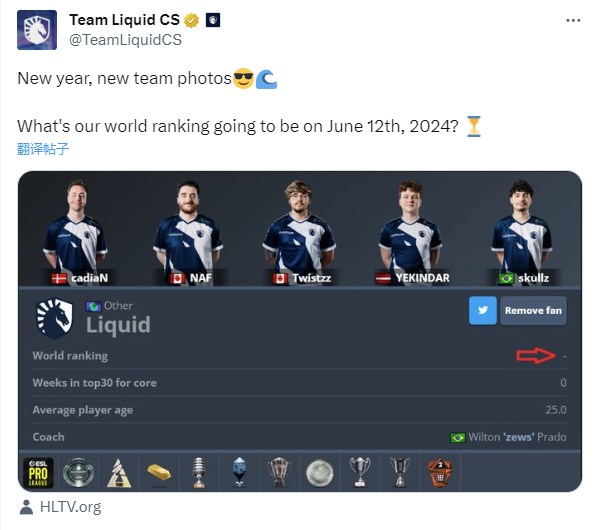 新年新气象 Liquid更新选手定妆照：你认为6月份我们能排世界第几？_5EPlay - 5EPlay赛凡网