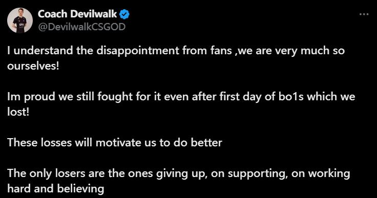 Devilwalk赛后：我们自己也很失望_5EPlay - 5EPlay赛凡网