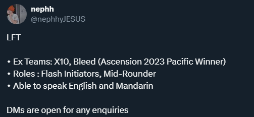 又一位东南亚强力哥！nephh表示自己精通英语与普通话_5EPlay - 5EPlay赛凡网