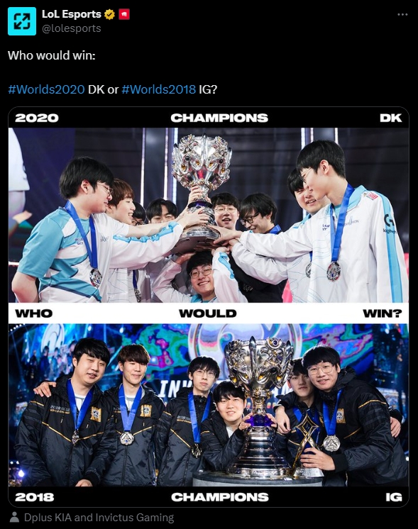 PTT热议官方投票20DK vs 18IG：AD要C的版本会是IG赢_5EPlay - 5EPlay赛凡网