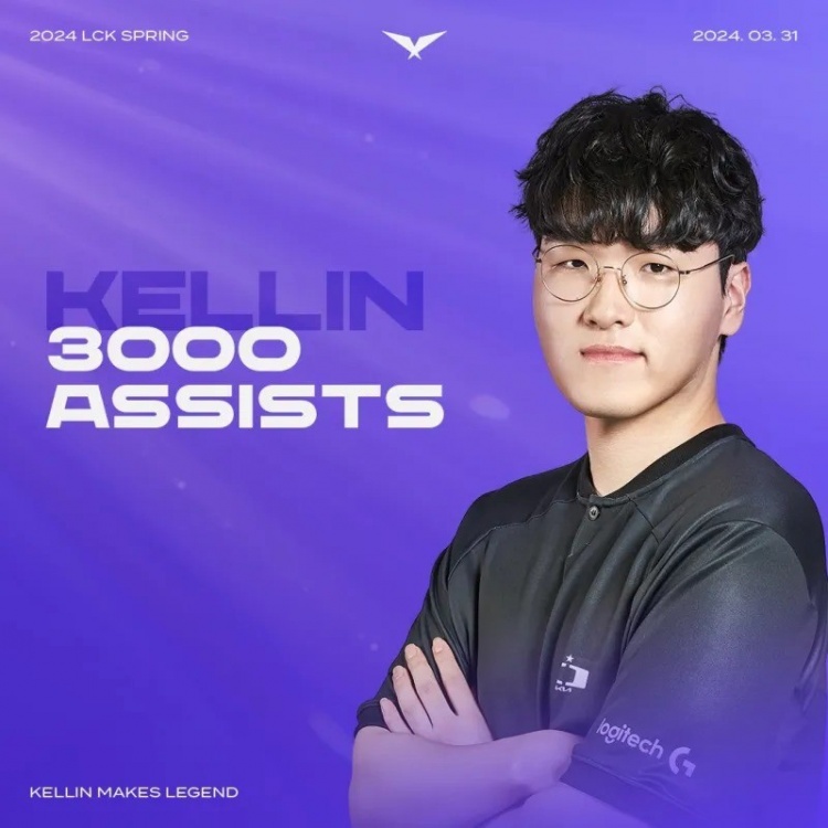【里程碑】DK.Kellin达成LCK生涯3000助攻成就_5EPlay - 5EPlay赛凡网
