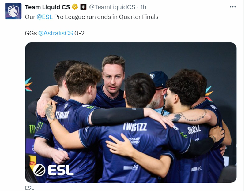 Astralis 2-0淘汰Liquid，选手赛后动态一览_5EPlay - 5EPlay赛凡网