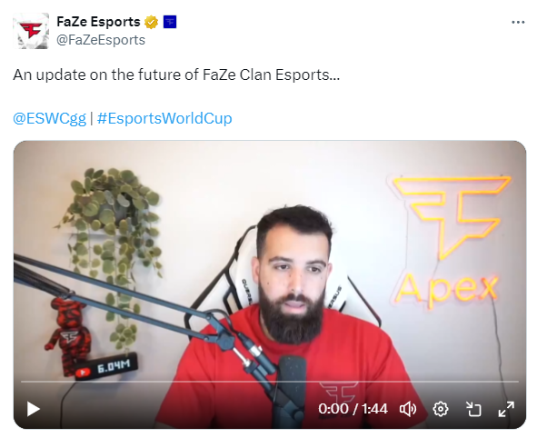 FaZe CEO：CS战队永远都会是FaZe的一部分_5EPlay - 5EPlay赛凡网