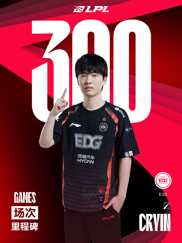里程碑：Cryin达成LPL300出场成就_5EPlay - 5EPlay赛凡网
