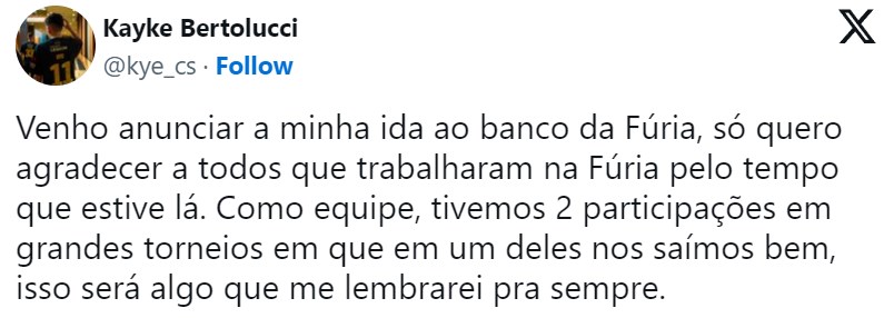 官宣：FURIA正式下放kye_5EPlay - 5EPlay赛凡网