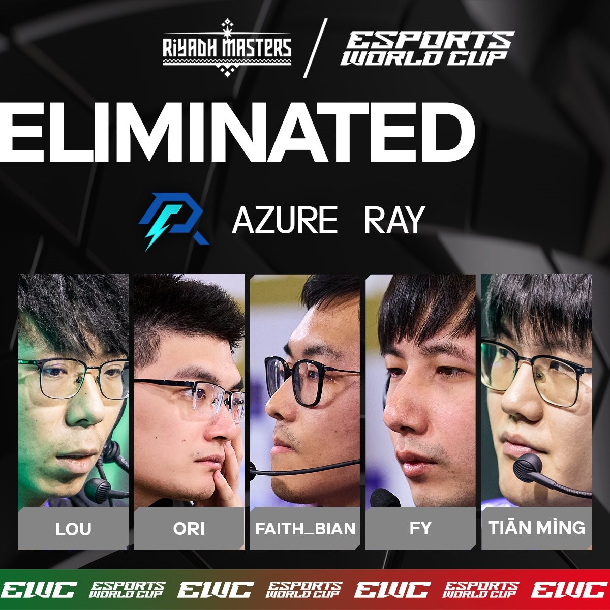 0-8一胜难求！Azure Ray成利雅得大师赛第一支被淘汰队伍_5EPlay - 5EPlay赛凡网