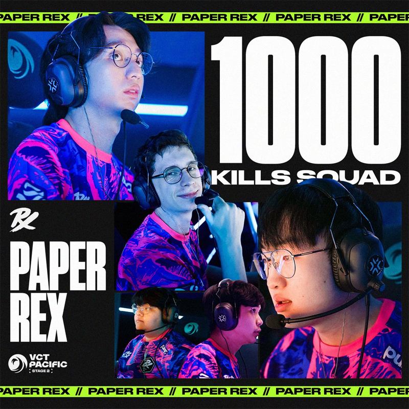 【战队动态】PRX首发五人，全员达成“1000击杀”成就_5EPlay - 5EPlay赛凡网