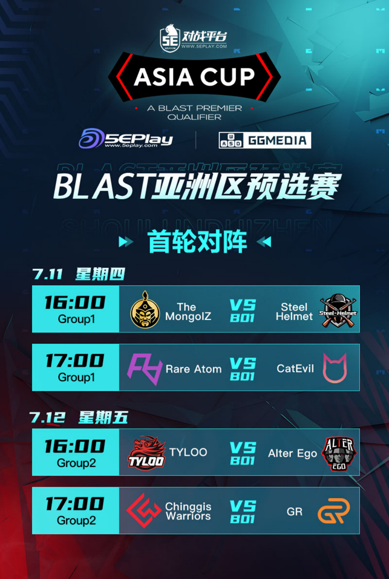 BLAST亚洲预选赛正赛阶段观赛指南_5EPlay - 5EPlay赛凡网