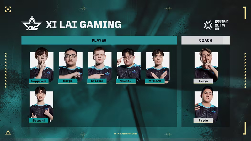 【VCT CN联赛晋升赛】XLG战队大名单介绍_5EPlay - 5EPlay赛凡网