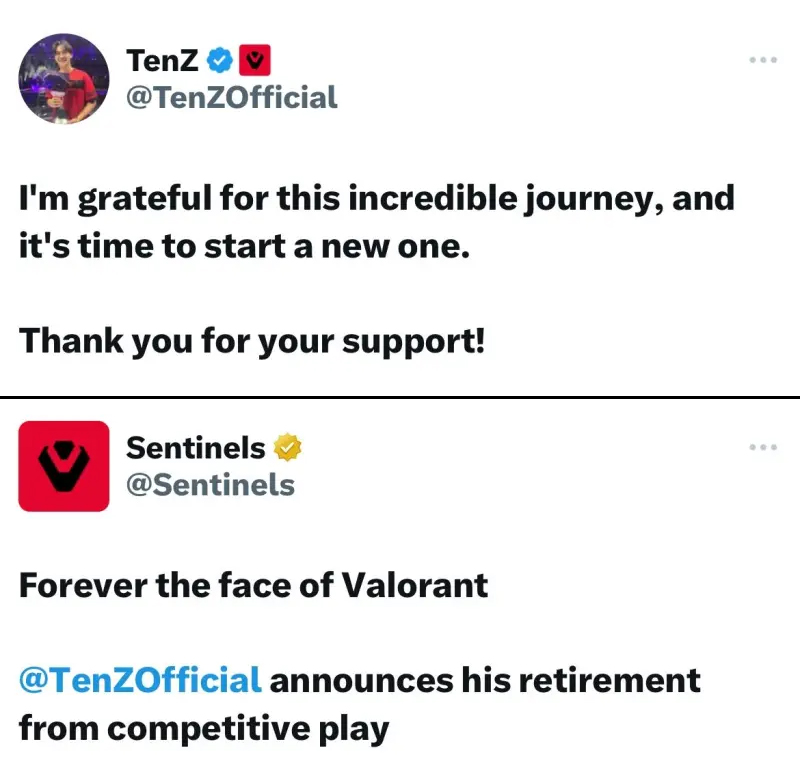 【选手动态】TenZ宣布退役，将转型SEN签约内容创作者_5EPlay - 5EPlay赛凡网
