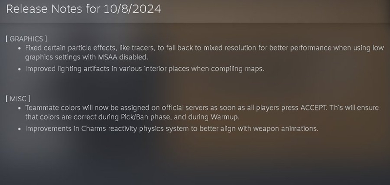 CS 1009更新：游戏性能优化_5EPlay - 5EPlay赛凡网