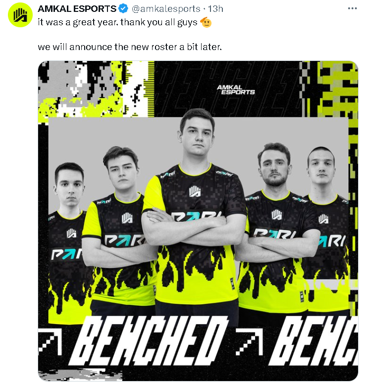 官宣：AMKAL战队下放全体选手_5EPlay - 5EPlay赛凡网