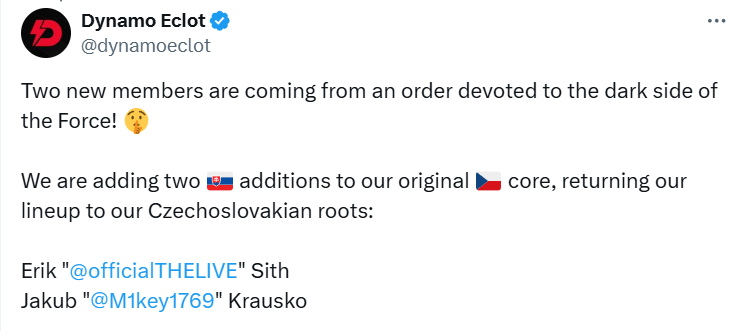 官宣：ECLOT签下The eLiVe和M1key_5EPlay - 5EPlay赛凡网