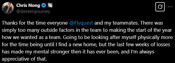 官宣：FlyQuest下放dexter_5EPlay - 5EPlay赛凡网