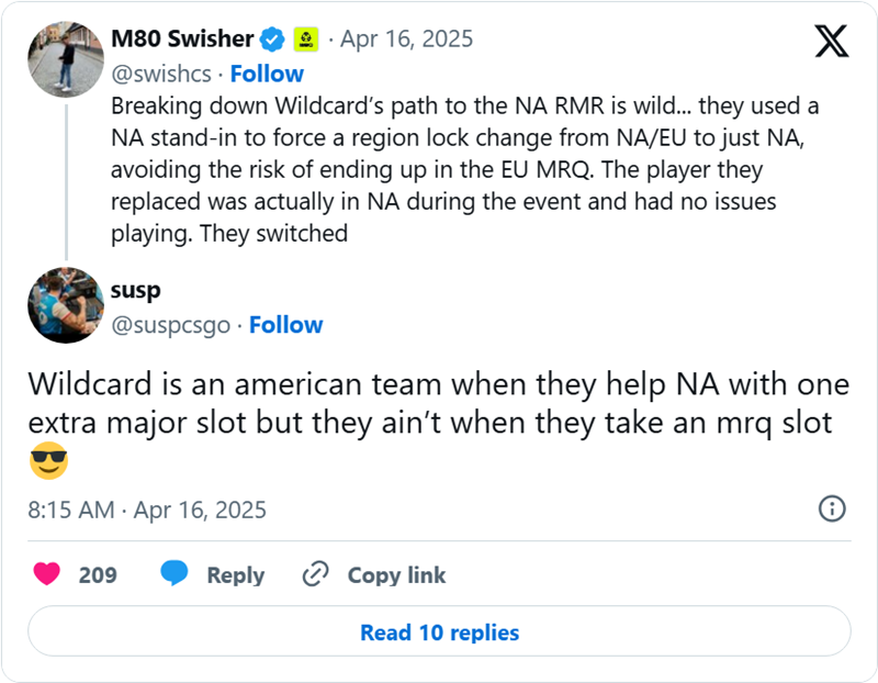 Swisher：Wildcard滥用规则参加北美MRQ_5EPlay - 5EPlay赛凡网