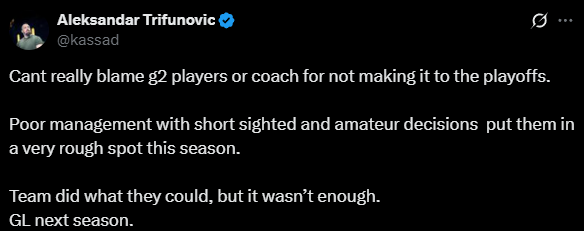 kassad：G2未能晋级淘汰赛，你真的不能归咎于选手或教练_5EPlay - 5EPlay赛凡网