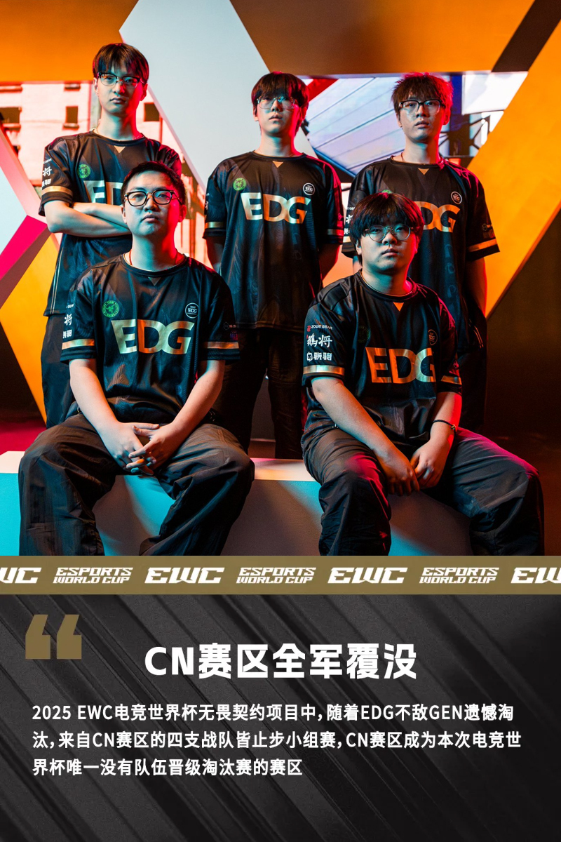 随着EDG小组赛淘汰，本次EWC仅CN赛区没有队伍晋级淘汰赛_5EPlay - 5EPlay赛凡网