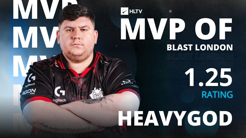 重神归位！HeavyGod荣膺BLAST伦敦公开赛MVP_5EPlay - 5EPlay赛凡网