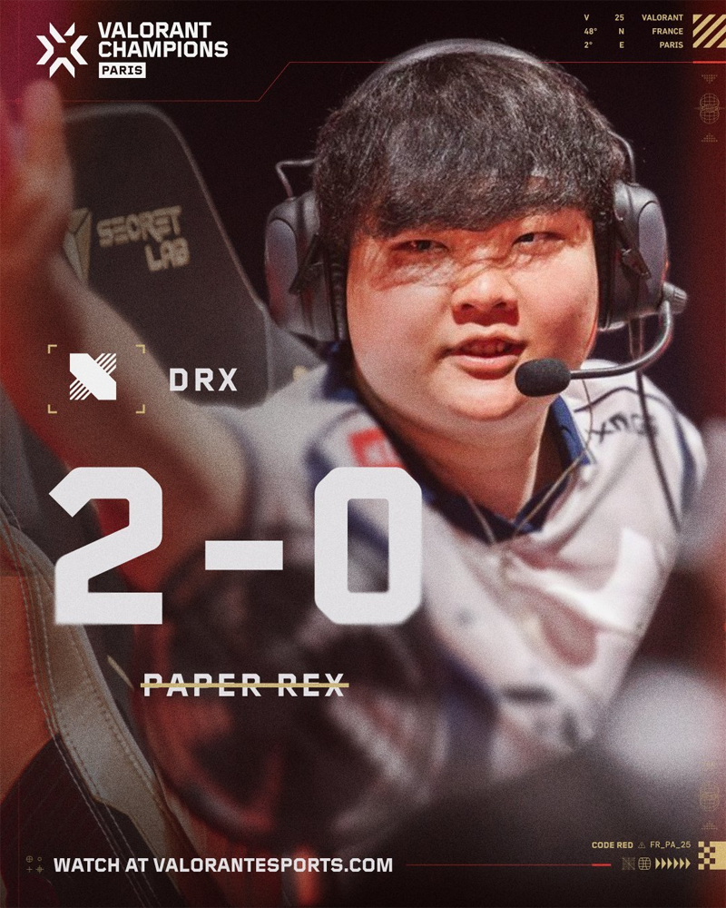 【巴黎冠军赛】PRX 0-2 DRX，败者组半决赛_5EPlay - 5EPlay赛凡网