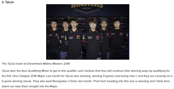 热点:外媒大胆预测IEM TyLoo收获好评_5EPlay - 5EPlay赛凡网